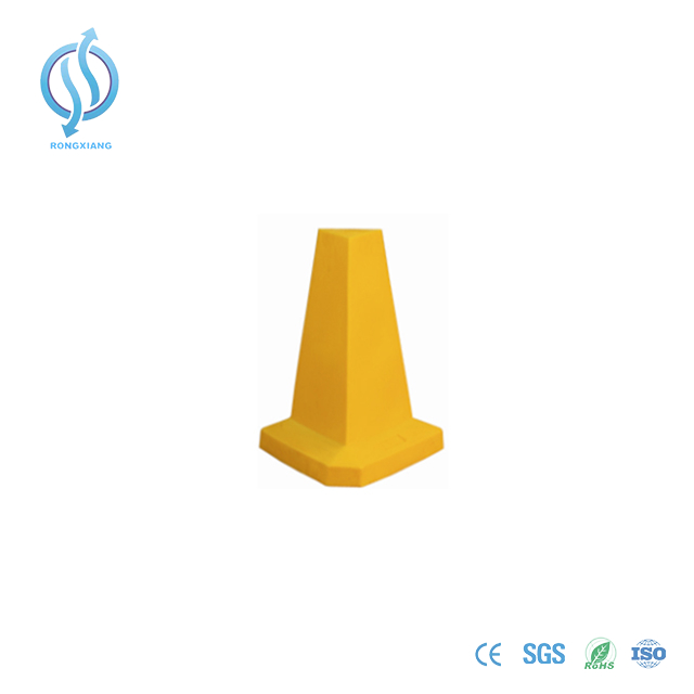 500mm Yellow Triangle Traffic Cone from China manufacturer - Rongxiang